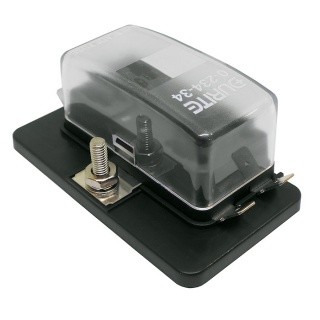 Durite 4 Way Busbar Fuse Box for Mini Blade Type Fuse – AES India