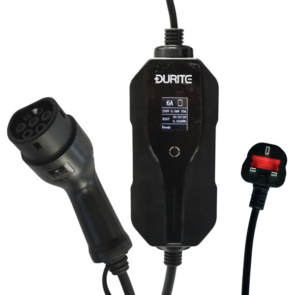 Durite Electric Vehicle Type 2 Charger 110-230VAC – 3.6KW- (UK 3 PIN ...