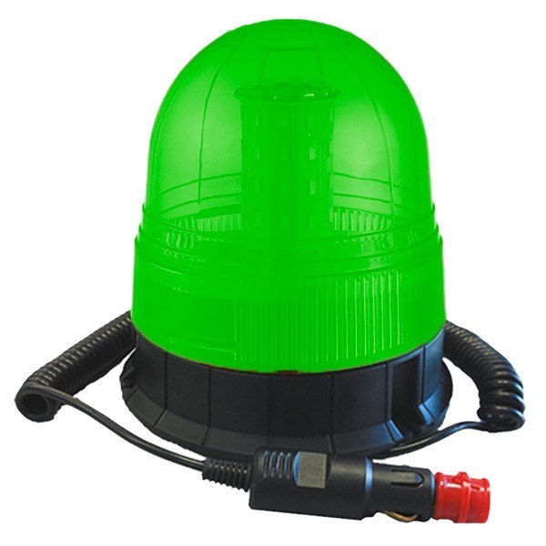 Magnetic Mount Multifunction Green LED Beacon – 12/24V – AES India