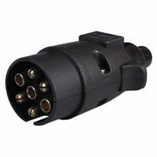 Durite 7 Pin Plastic Caravan Plug – 12V – AES India
